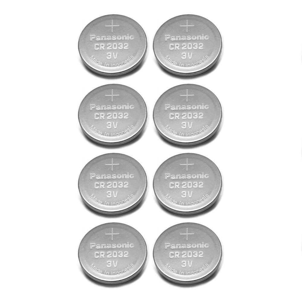 Panasonic CR2032 3V Lithium Coin Battery (Pack of 8)