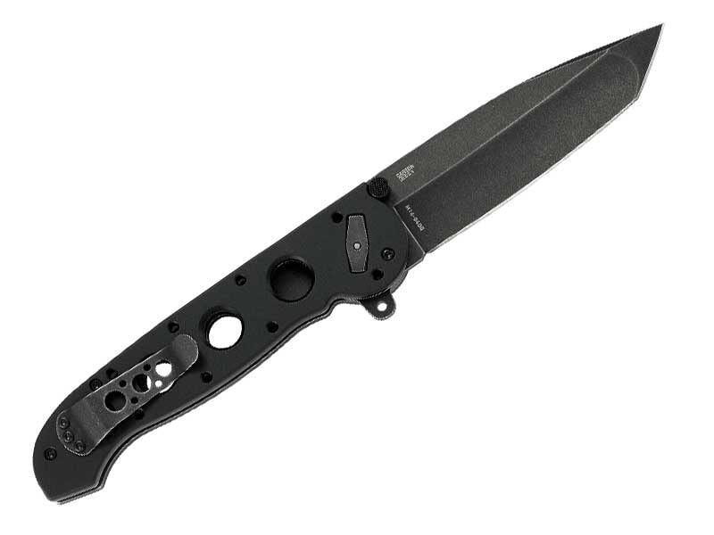 CRKT M16-04DB Folding Pocket Knife: Assisted Opening EDC, Deadbolt Lock, Reversible Pocket Clip Stonewash Blade, Aluminum Handle