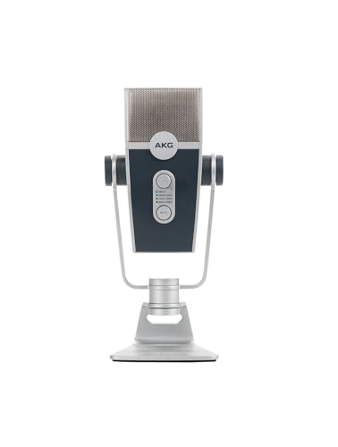 AKG Pro Audio Lyra Ultra-HD, Four Capsule, Multi-Capture Mode, USB-C Condenser Microphone for Recording and Streaming