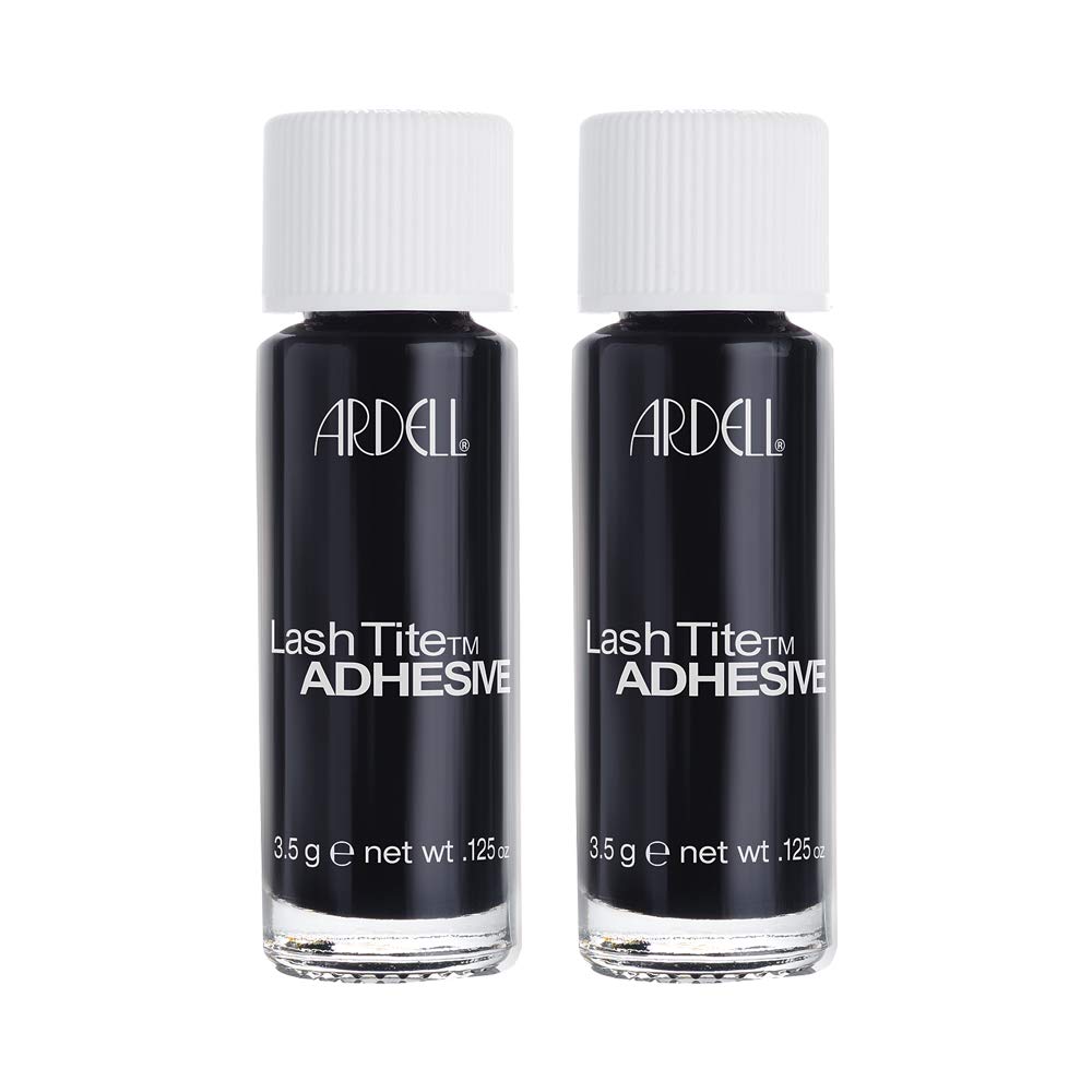 Ardell LashTite Adhesive Dark For Individual Fake Lashes, Secures False Eyelashes Extension For Weeks .125 Oz, 2 Pack