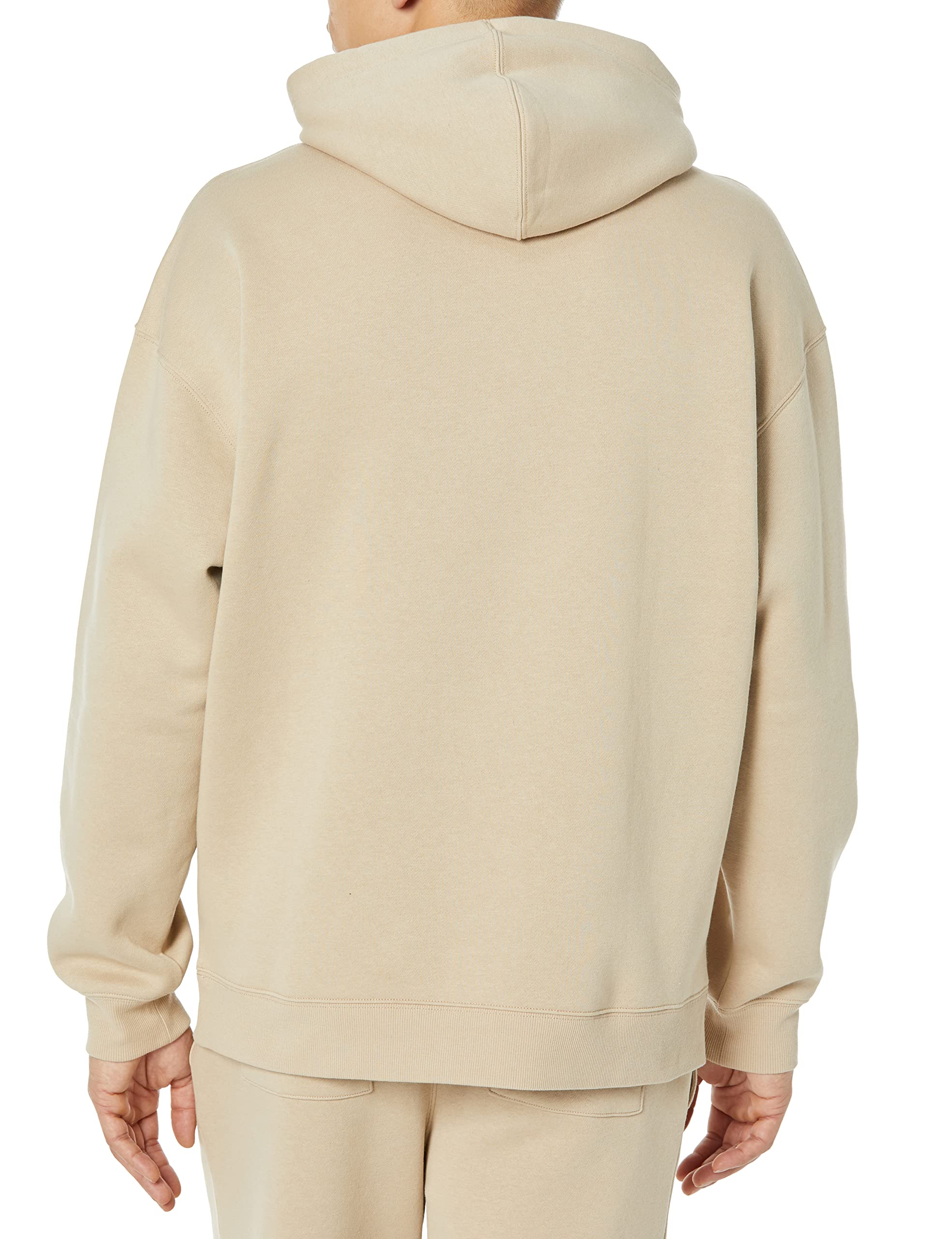 Amazon Essentials Men's Oversized-Fit Hoodie (Available in Big & Tall), Tan, 4X-Large Big Tall