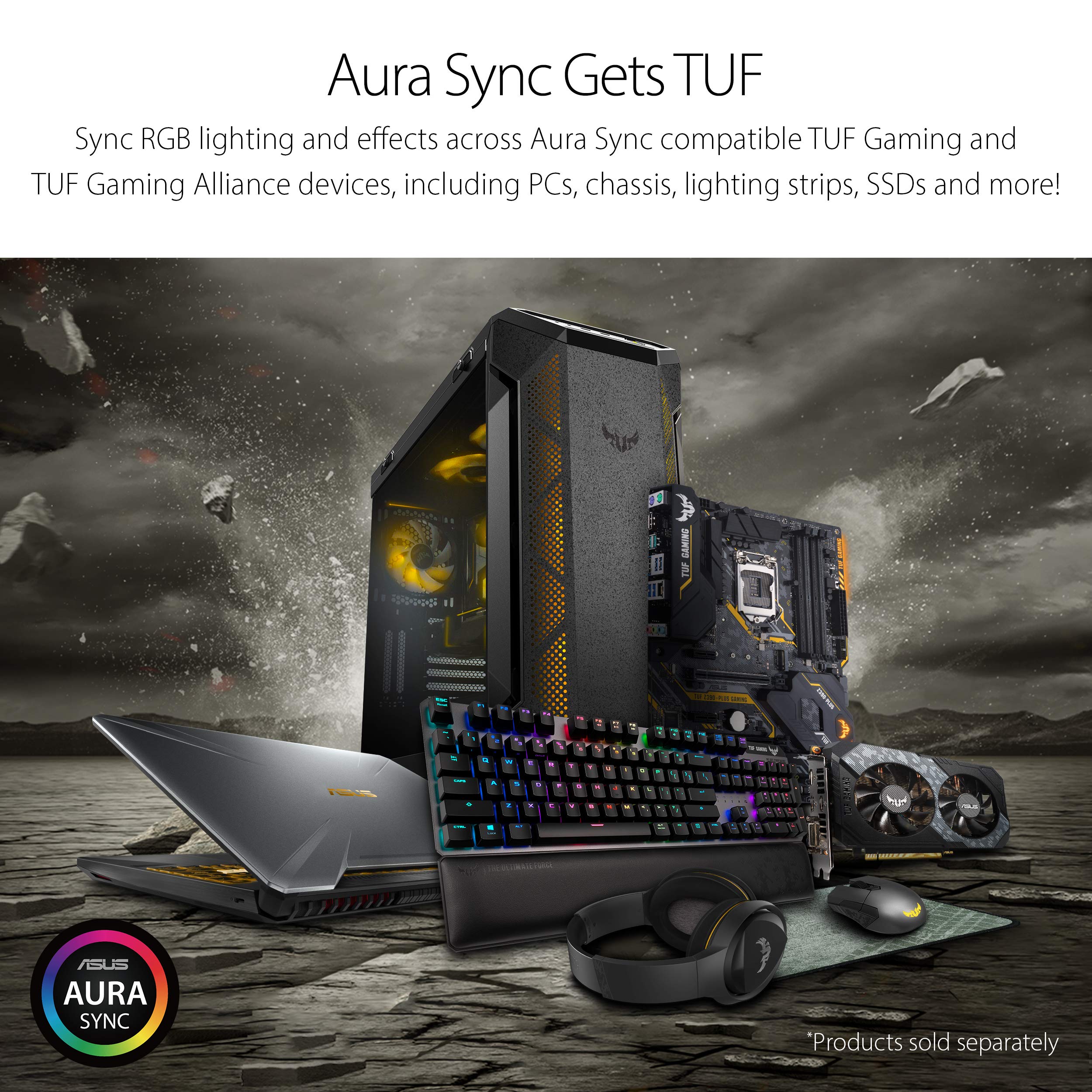 ASUS Optical RGB Gaming Mouse - TUF M3 | Ergonomic, Lightweight Right-Handed Wired Gaming Mouse for PC | 7000 DPI Gaming-Grade Optical Sensor | Omron Switches | 7 Buttons | Aura Sync RGB Lighting