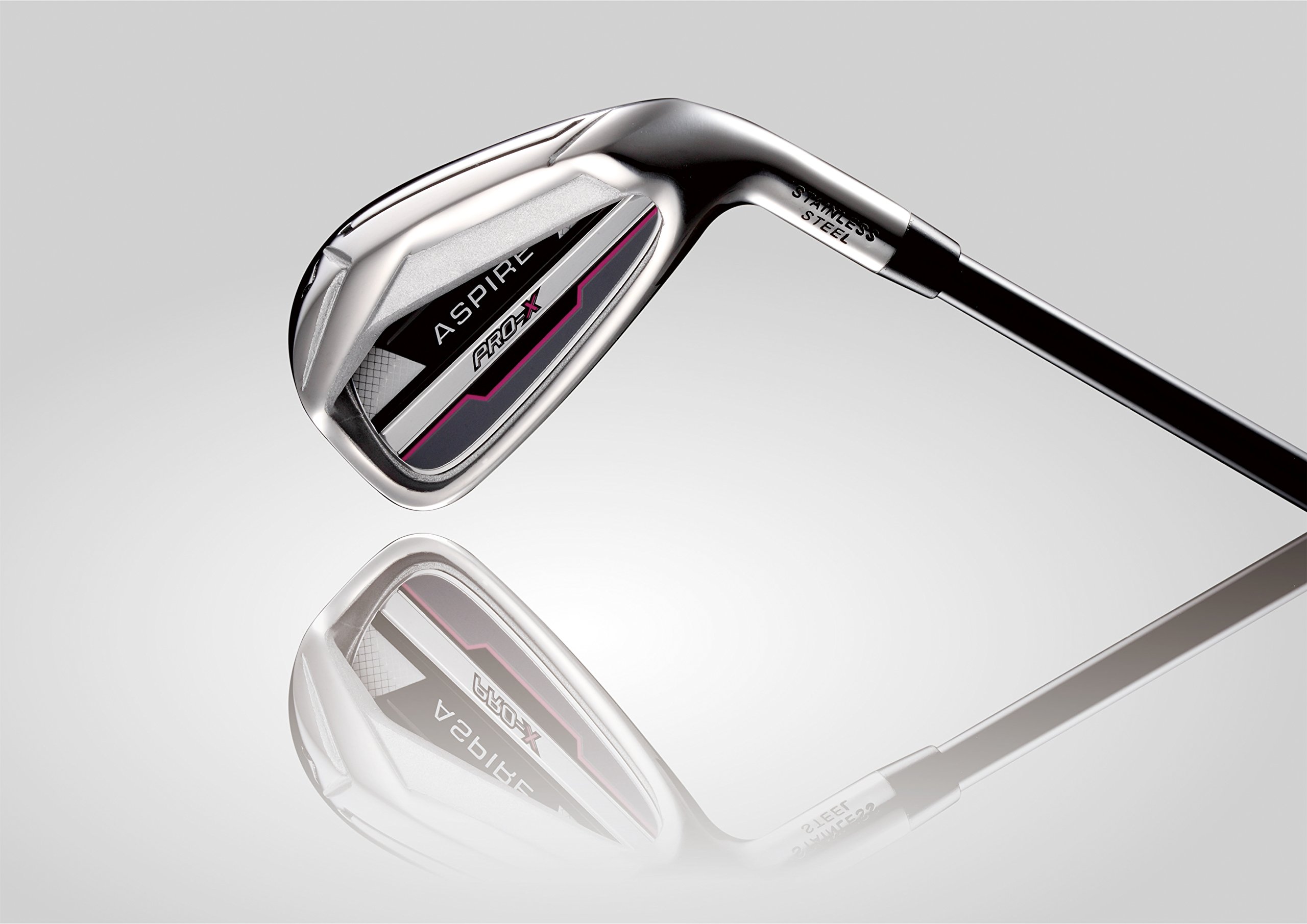 Aspire PRO-X Ladies Womens Complete Right Handed Golf Clubs Set Includes Titanium F Driver, 3 Fairway Wood, 4-5 Hybrids, 7-SW Irons, Putter, Cart Bag, 4 H/C's (Regular Size, Right Hand)
