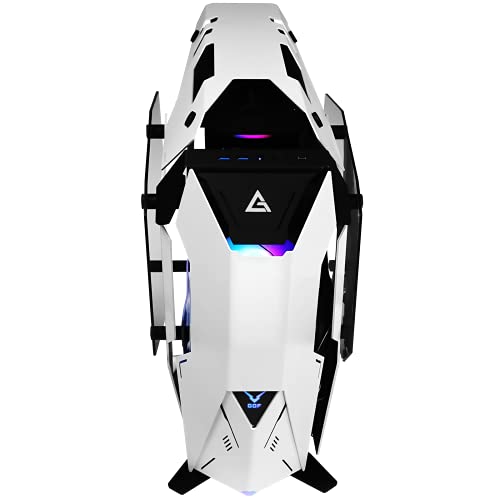 Antec Torque White/Black Aluminum ATX Mid Tower Computer Case/Winner of iF Design Award 2019, Torque Black/White