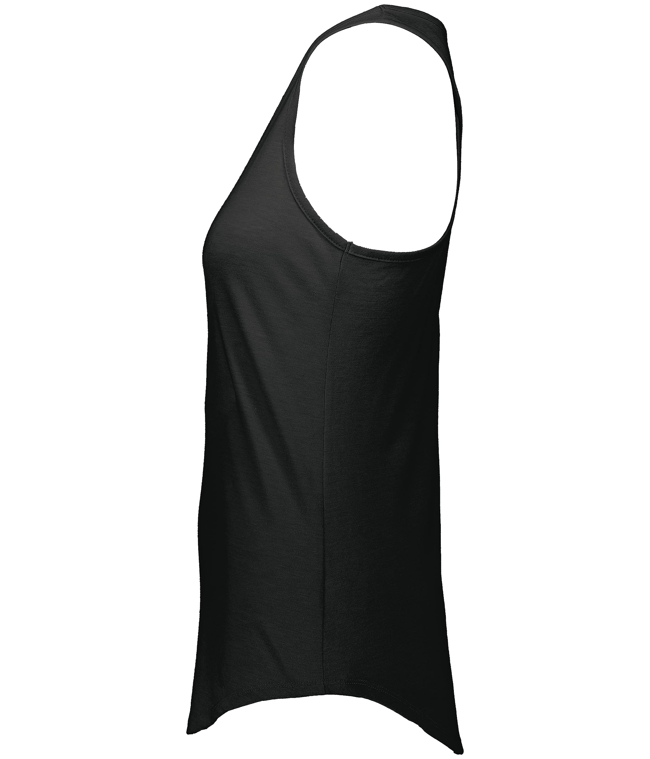 Augusta Sportswear Womens Lux Tri-blend Tank, Black Heather, 2XL