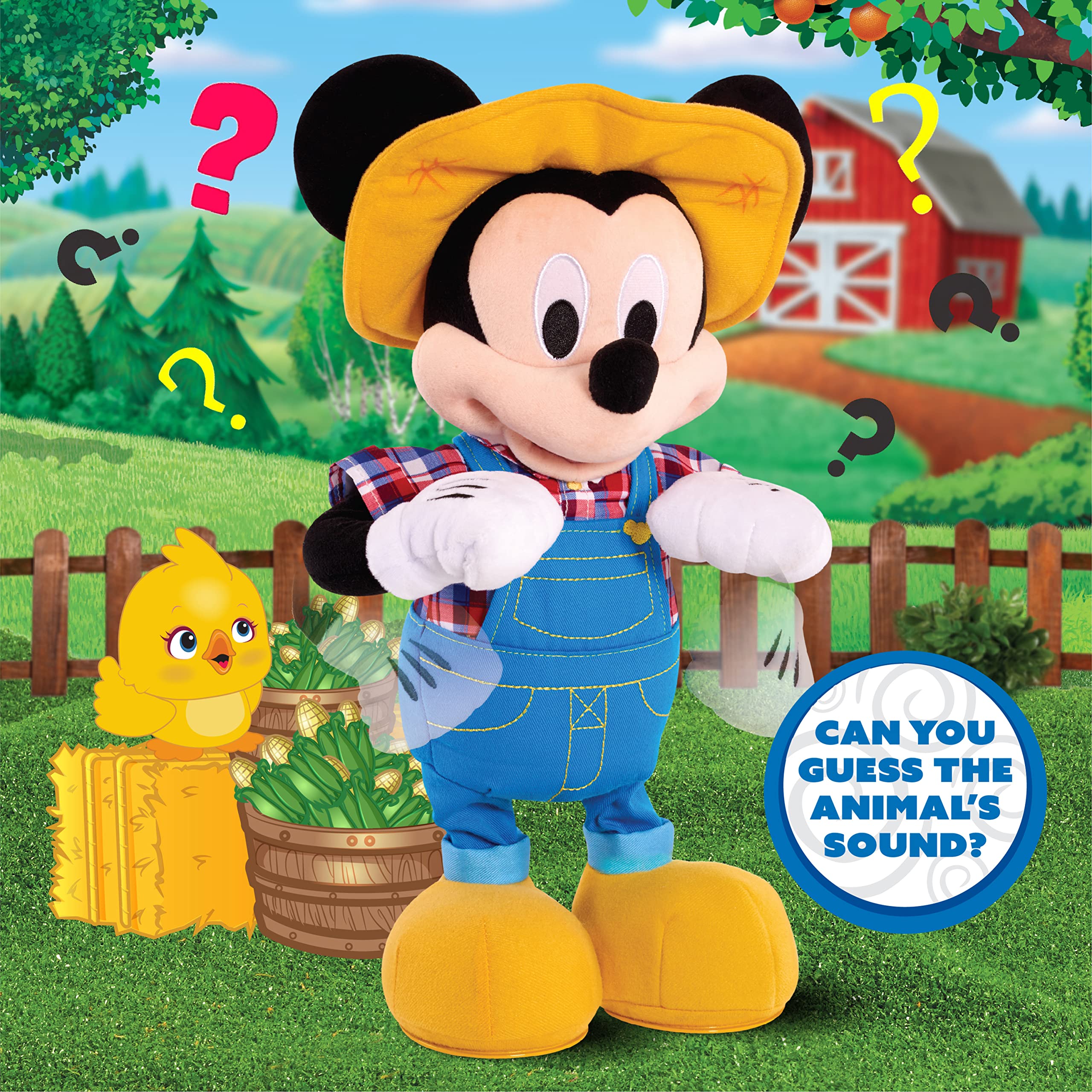 Disney Junior E-I-Oh! Mickey Mouse, Interactive Plush Toy, Sings and Plays Game