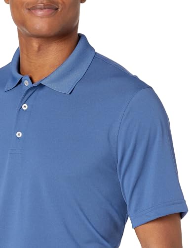 Amazon Essentials Men's Regular-Fit Quick-Dry Golf Polo Shirt - Discontinued Colors, Blue, X-Large