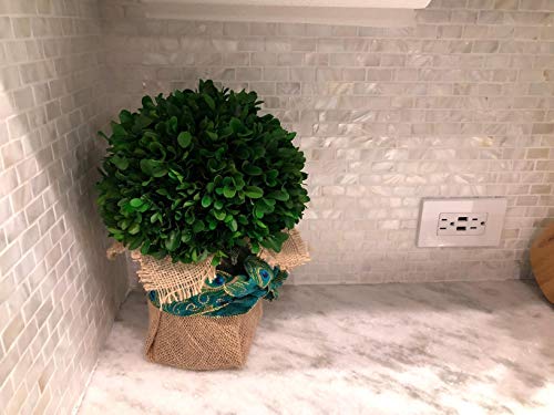 Art3d 6-Pack Mother of Pearl Shell Mosaic Tile for Kitchen Backsplashes/Bathroom Tile, White Subway Mosaic Tiles