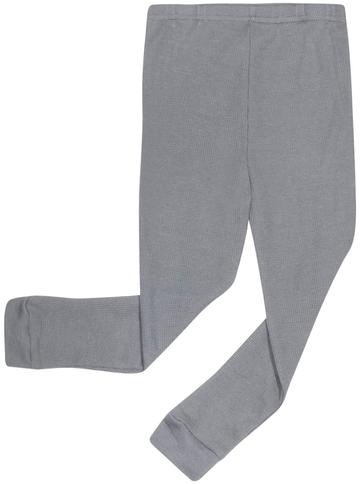 Arctic Hero Baby Boys' Base Layer - 4 Piece Soft Stretch Waffle Knit Tops and Jogger Tights - Underlayer for Boys (12M-4T), Size 4T, Navy/Charcoal