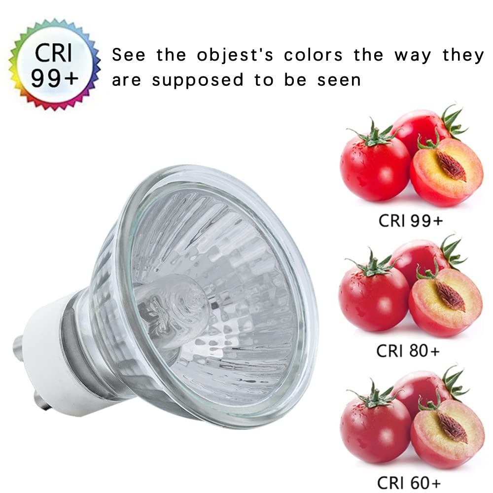 YBEK Halogen Bulb 25W GU10 120V NP5 Replacement Bulb for Track/Recessed/Accent Lighting,Candle Warmer, Scent Wax Burner MR16 JDR Dimmable, Warm White 2700K,Pack of 6
