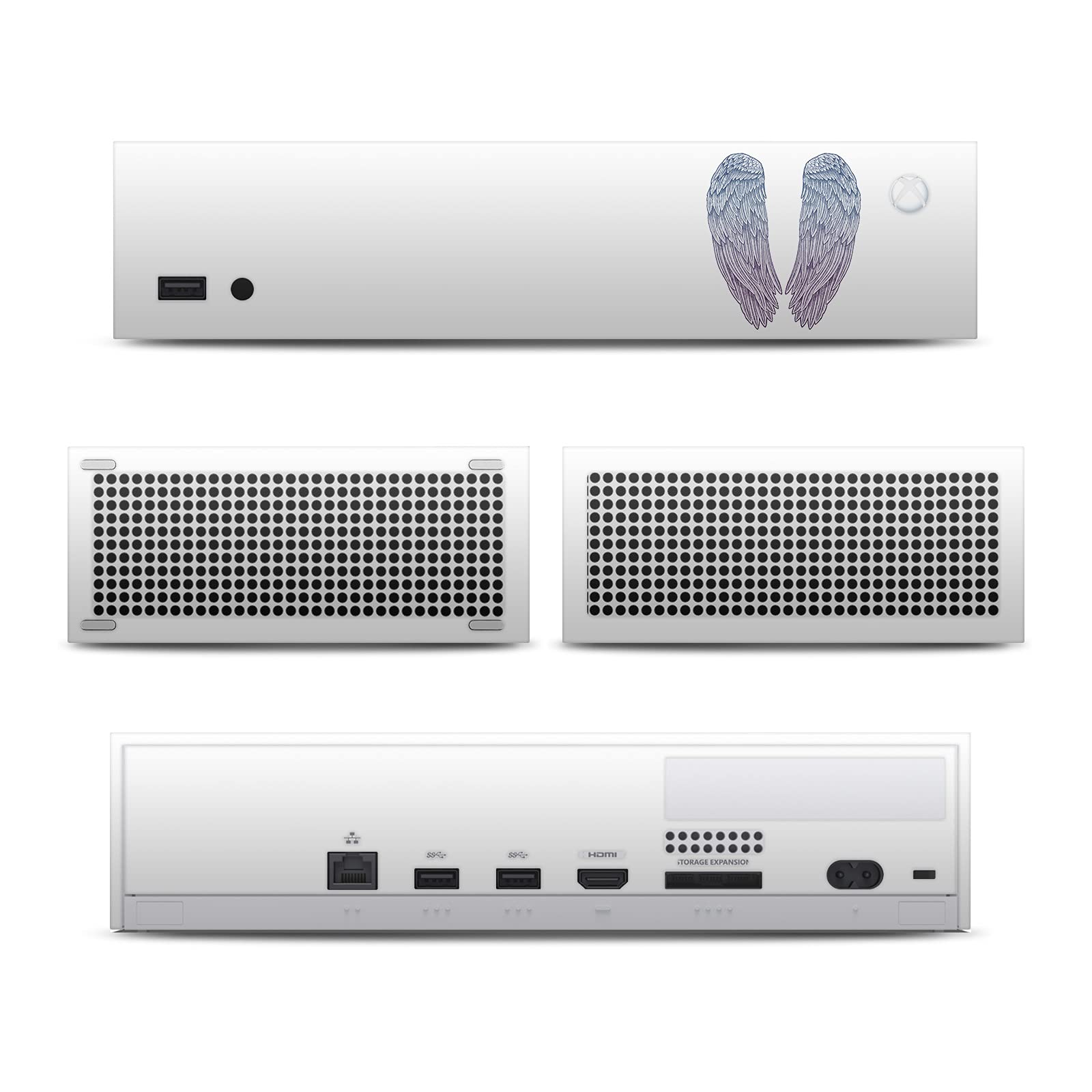 Head Case Designs Officially Licensed Rachel Caldwell Angel Wings Art Mix Vinyl Sticker Gaming Skin Decal Cover Compatible With Xbox Series S Console