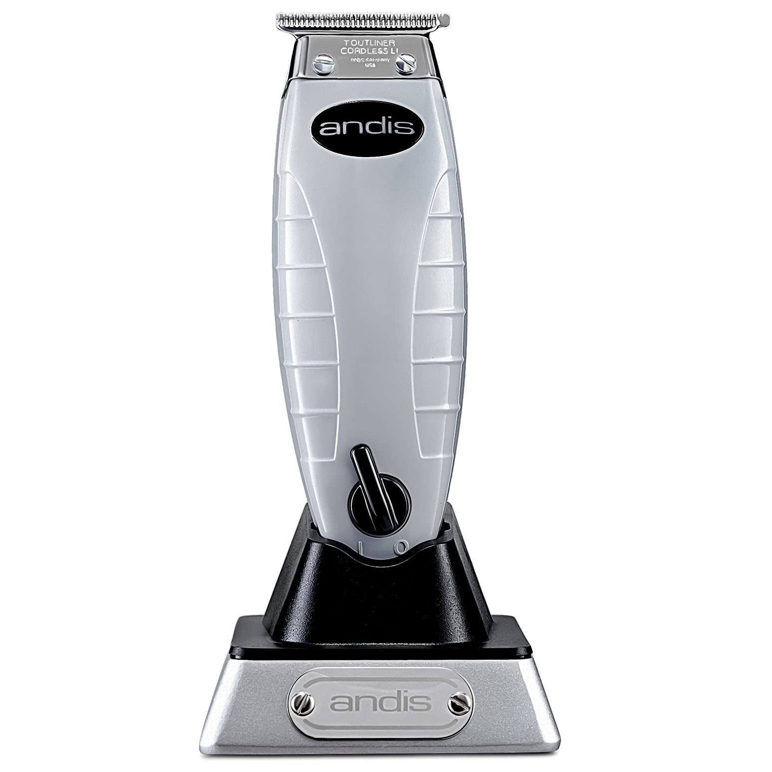 Andis Professional T-Outliner Cordless T-Blade Trimmer (74000) - Bundled with KEPSE Neck Duster