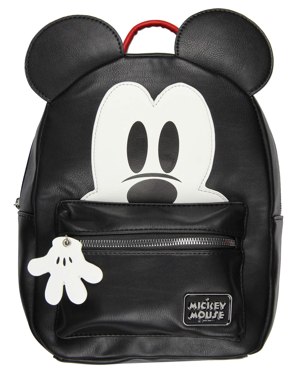 Disney Mickey Mouse 3D Character Ears Faux Leather Mini Backpack Purse