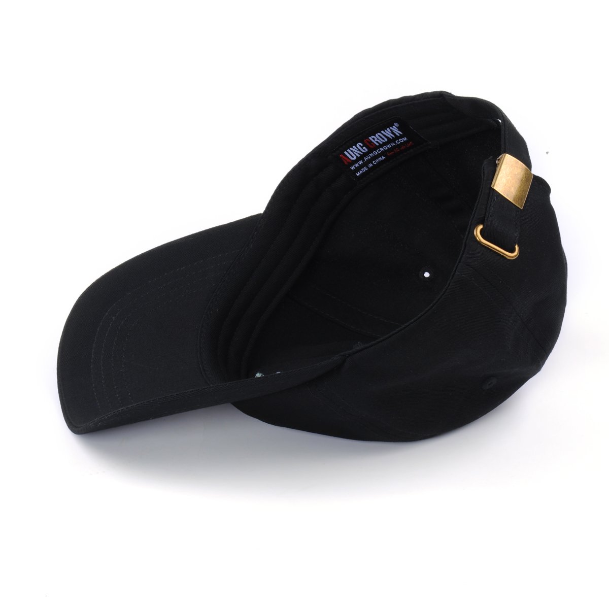 AUNG CROWN Embroidered Dad Hat Unstructured Women Men Baseball Caps (Black)