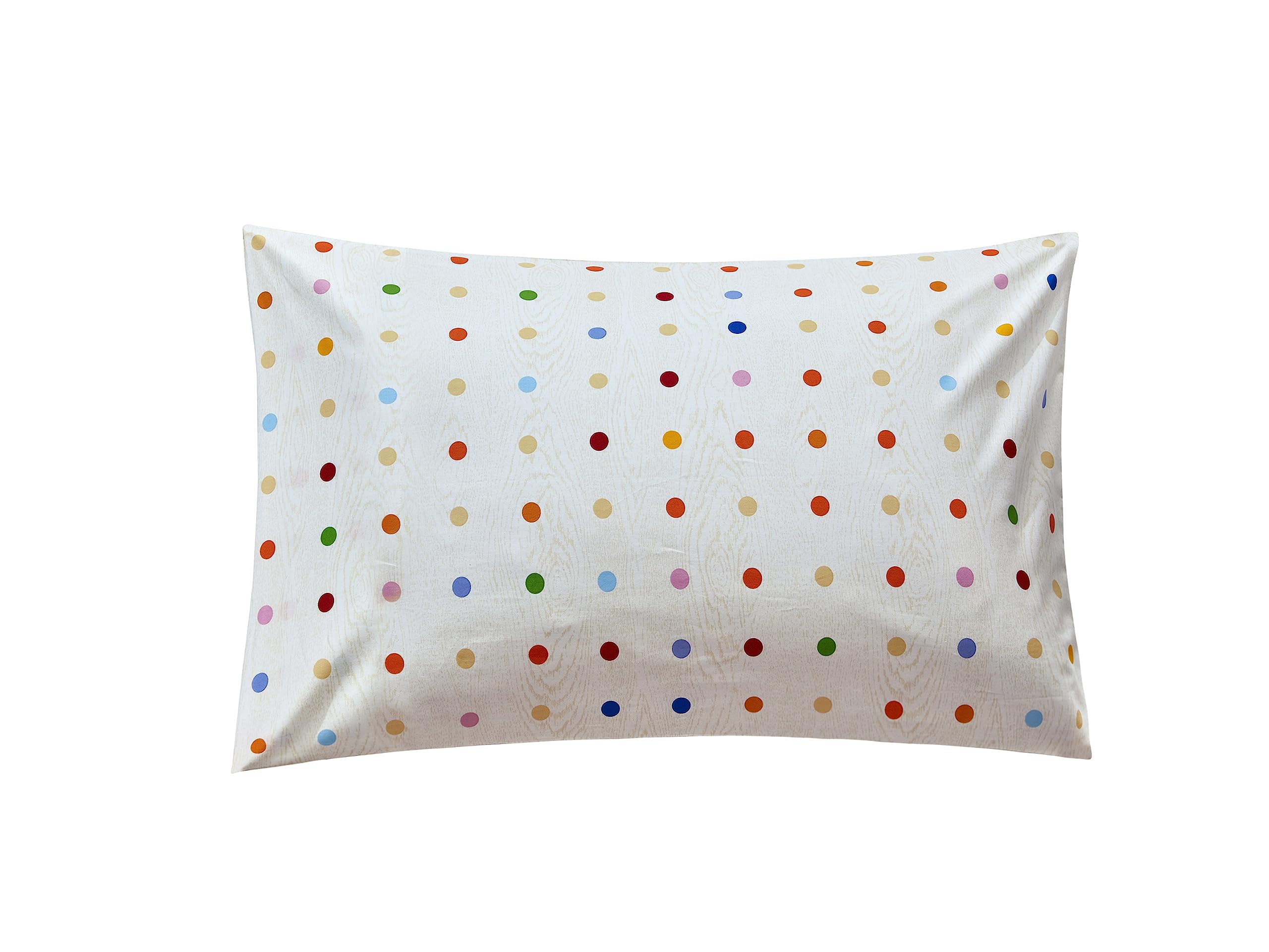 MengBoo Duvet Cover Set 3 pcs(1 Duvet Cover+2 Pillowcases) 100% Cotton Sateen Woven Hidden Zipper Closure (Dot, Twin)