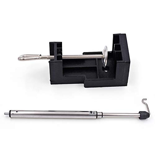 Flex Shaft Motor Hanger, Rotary Tool Holder with Table Clamp, Adjustable Steel Rod, 360 Degrees Rotatable, Electric Mill Stand Clamp
