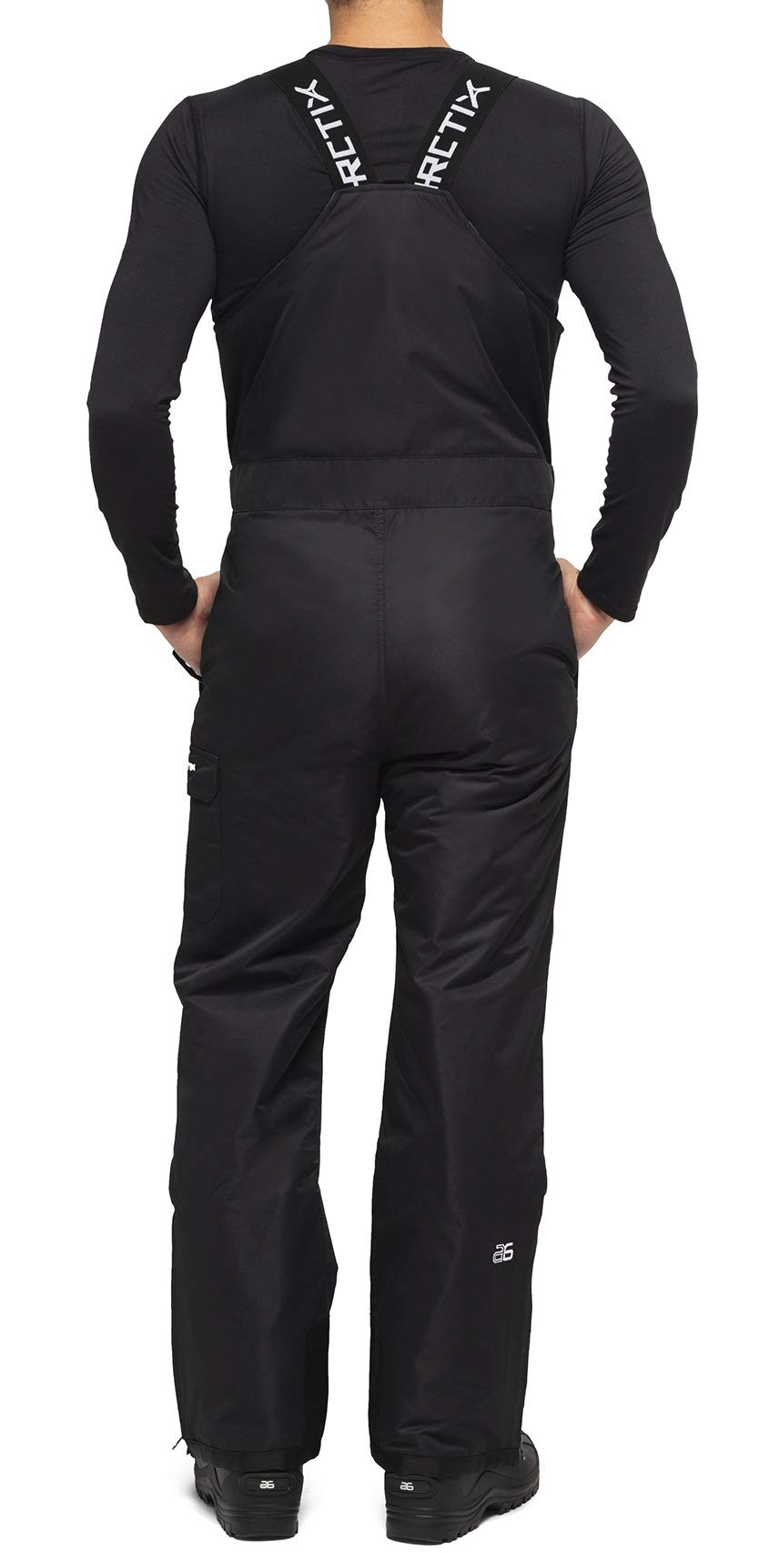 Arctix Men's Avalanche Athletic Fit Insulated Bib Overalls, Black, Large/32" Inseam