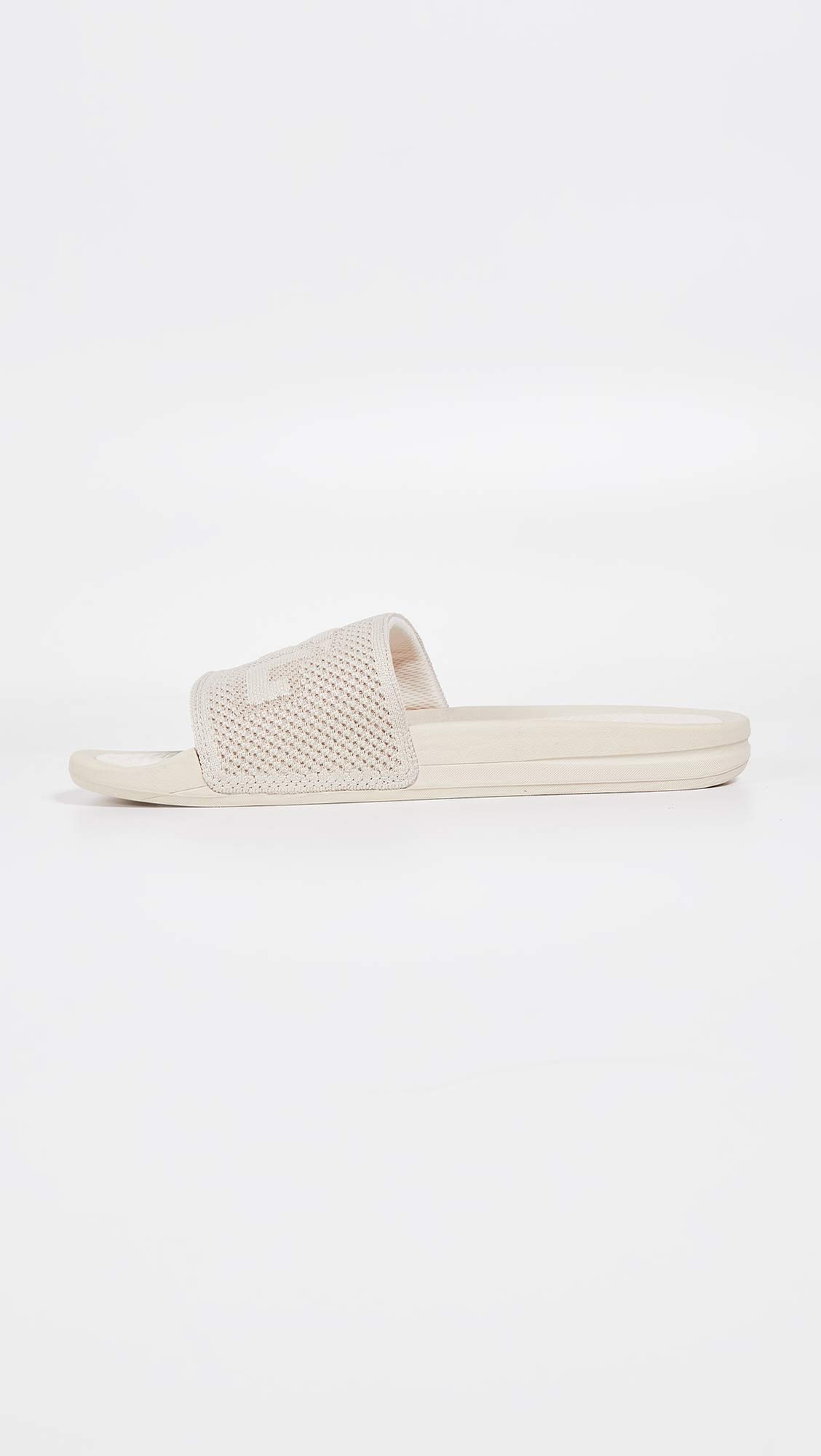 Athletic Propulsion Labs (APL) Men's Big Logo Techloom Slide Flat Sandal, Parchment, 9
