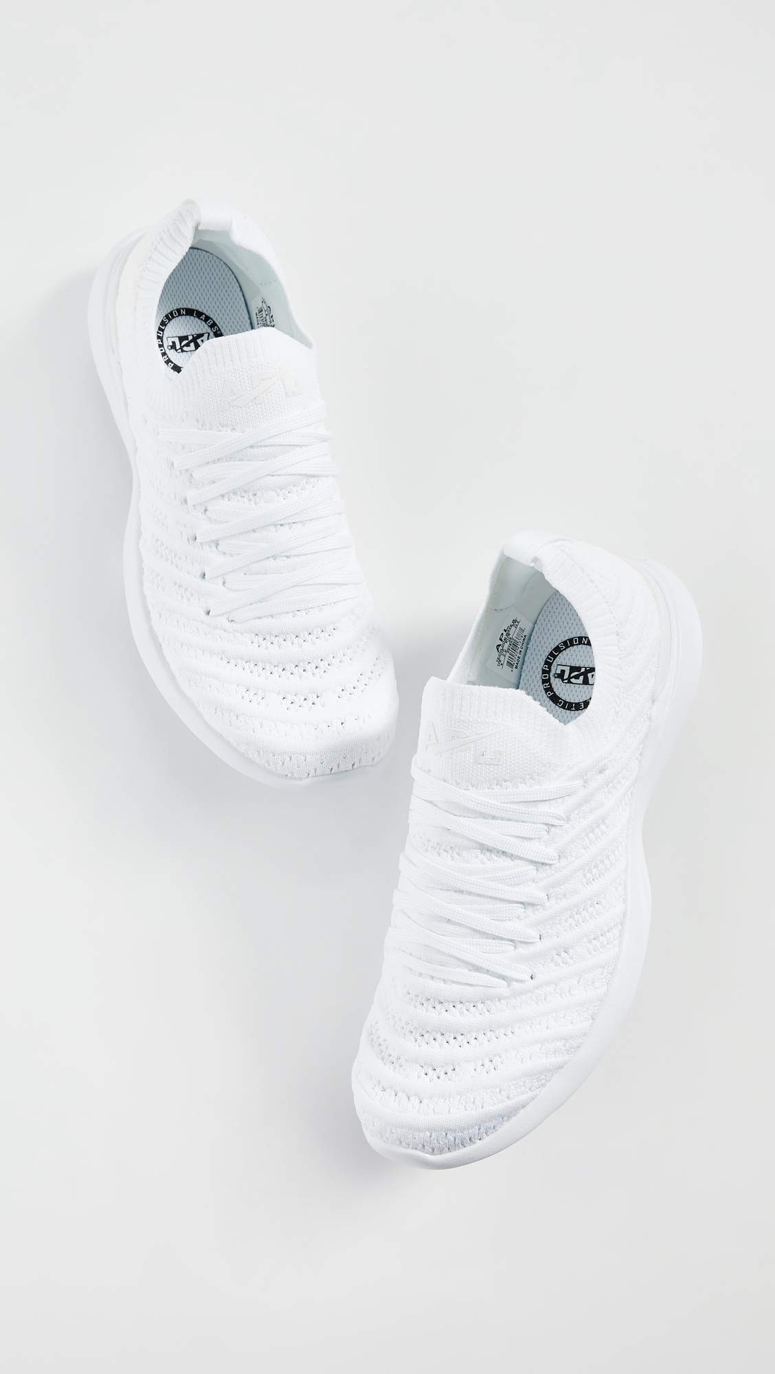 Athletic Propulsion Labs (APL) Women's Techloom Wave Sneaker, White/White, 11