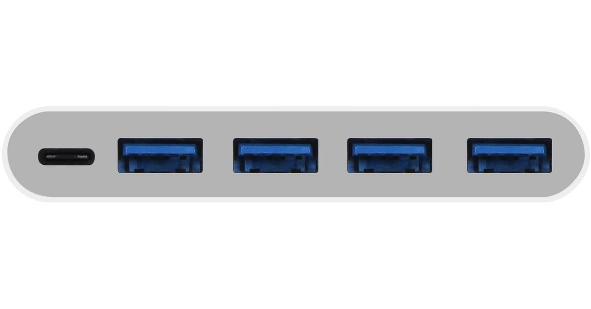 Macally UC3HUB4C USB-C 3.1 Hub 4 Ports + 1x USB-C 10cm Cable 18990