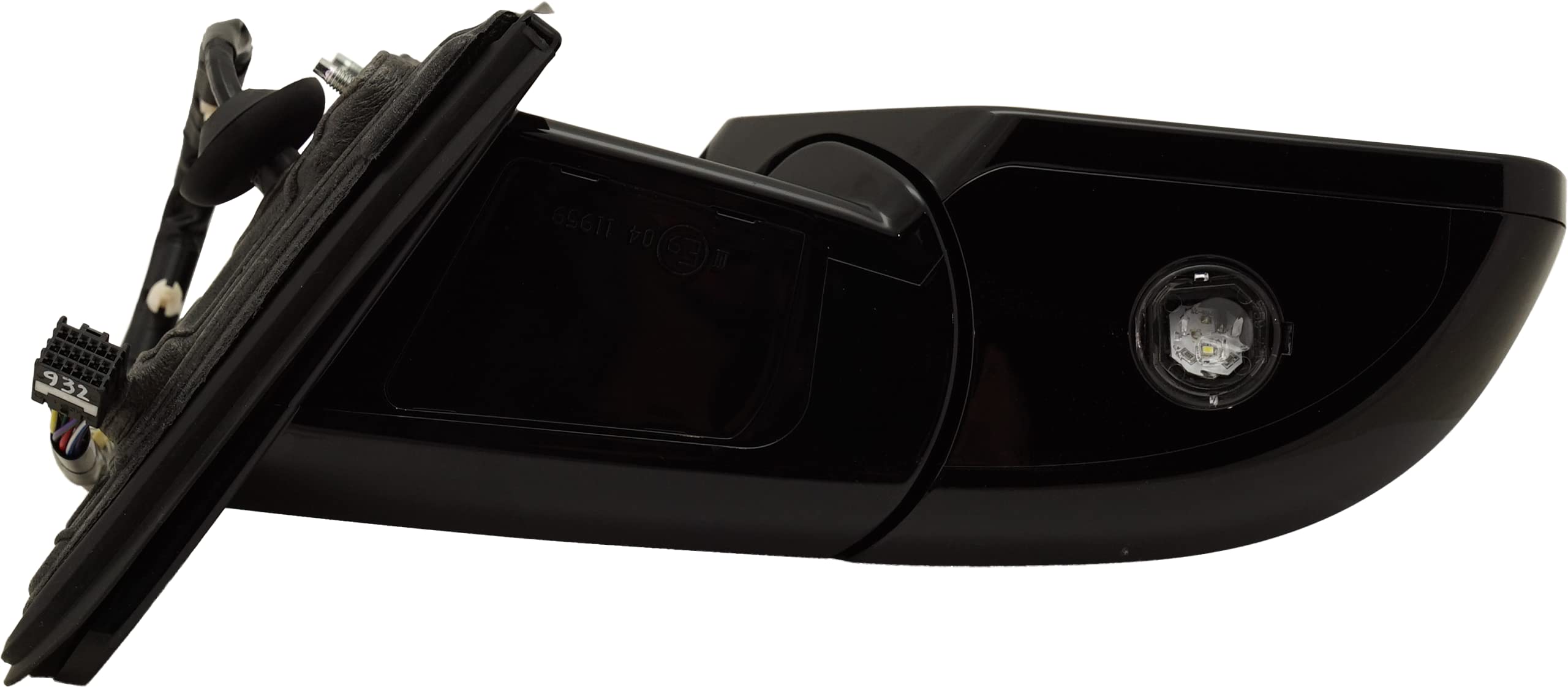 Kool Vue Right Power Heated Mirror for Chevrolet Tahoe Suburban 2015-2020 Power Fold With Signal Light, Memory & Puddle Lamp; Without Blind Spot Monitor & Auto-Dimming Chrome w/o Object Sensor