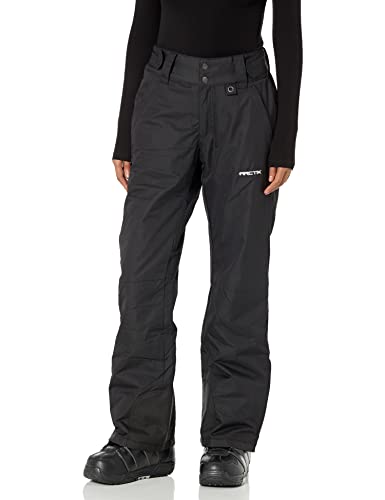 Arctix Women's Insulated Snow Pants, Black, Medium Short