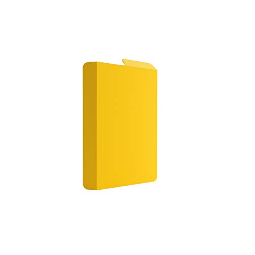 Gamegenic Deck Holder 100+ Casual Deck Box | Double-Sleeved Card Storage with Flex Card Divider | Premium Card Game Protector | Cobra Neck Technology | Holds up to 100 Cards | Yellow Color | Made