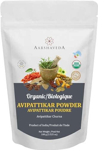 AURANIGHT Avipattikar Powder | Acidity Ayurvedic Medicine | USDA | EU Organic | 100 Gm