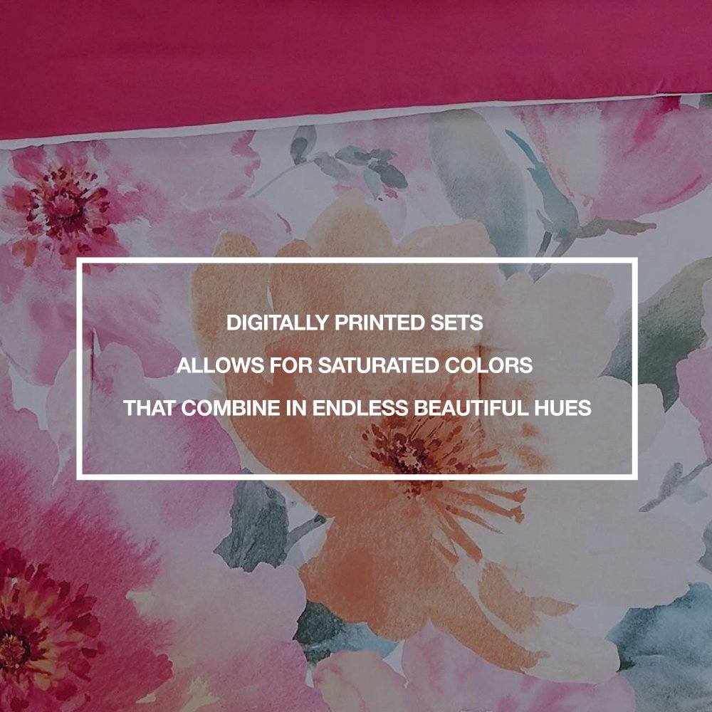 Christian Siriano Dreamy Floral Full/Queen Duvet Cover Set