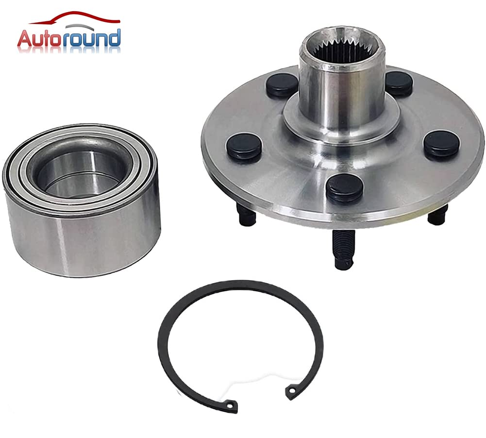 Autoround 521000 Rear Wheel Bearing and Hub Assembly Compatible with 2002-2010 Ford Explorer/Mercury Mountaineer 2002-2010, Lincoln Aviator 2003-2005, 2007-2010 Explorer Sport Trac