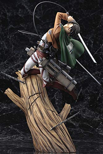 Kotobukiya Attack on Titan: Levi (Renewal Package Version) ArtFX J Statue, Multicolor