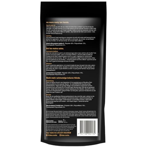 b.tan Body Self Tanning Mitt | I Don't Want Tan On My Hands - Self Tanning Applicator Glove with Thumb, Streak-Free, Even Application, Velvety Soft, Reusable, Sunless Tan, Body Lotion, Tanning Lotion