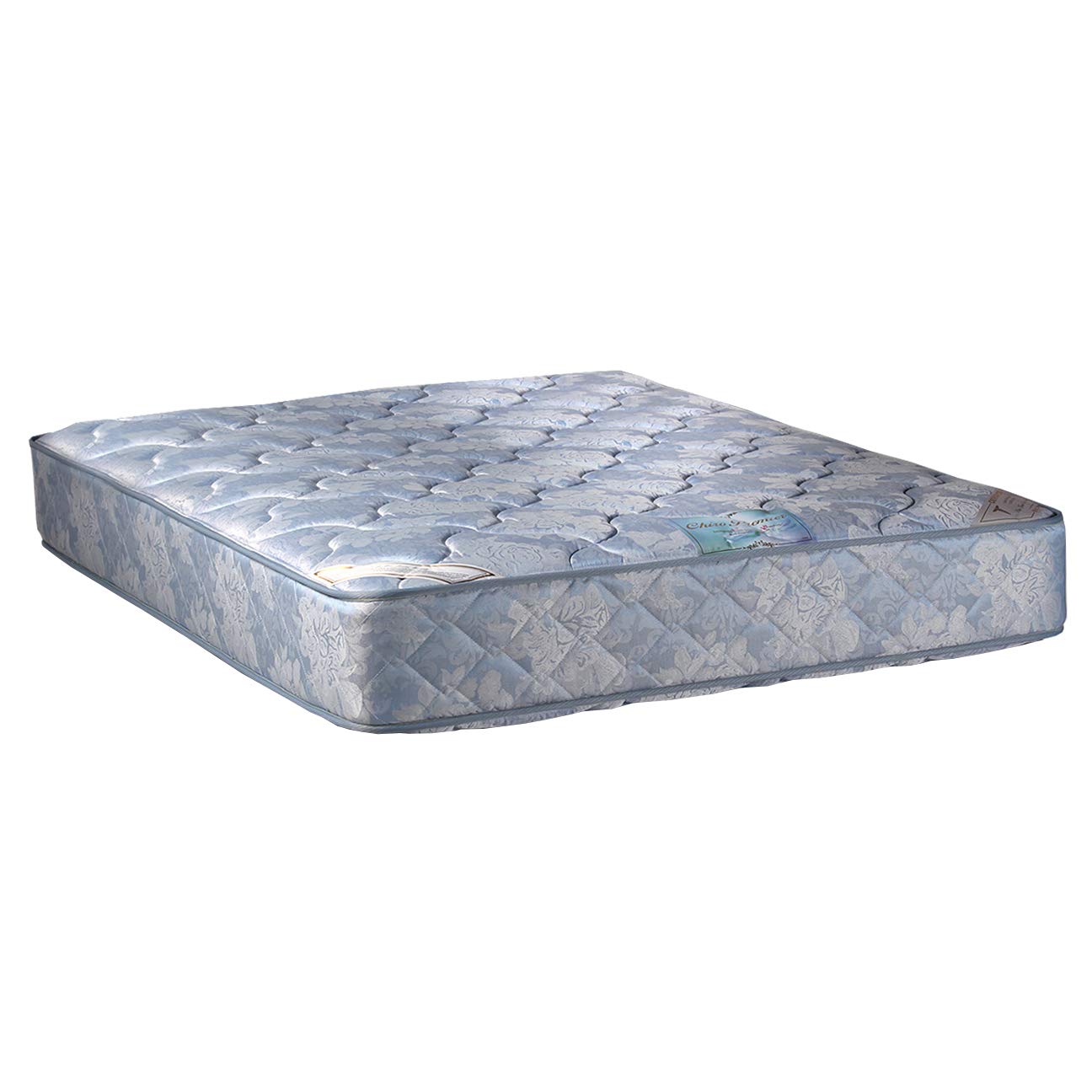DS USA Chiro Premier 2-Sided Medium Firm (Blue) Full XL Mattress Only with Mattress Cover Protector - Good for Your Back, Orthopedic Type, Innerspring Coils, Long Lasting Comfort