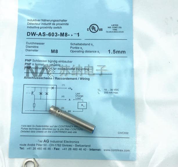 AOKLEY DW-AS-603-M8-001/ DW-AS-601-M8-001 Proximity Switch Sensor