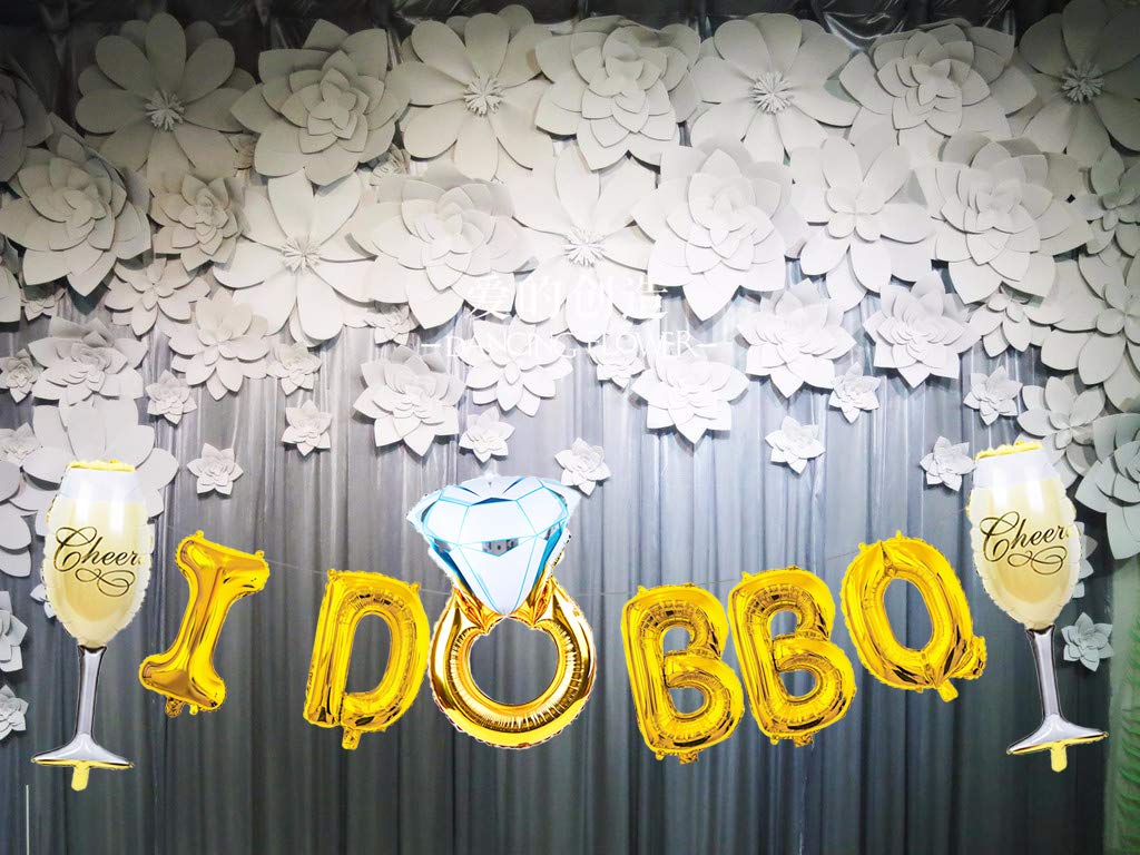 Bridal Shower Decorations - I Do BBQ Foil Balloons Wedding Shower Engagement Party Decoration(16 inch)