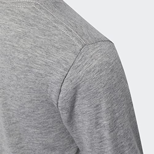 adidas Girls' Long Sleeve Vent Graphic Tee, Medium Grey Heather, 5