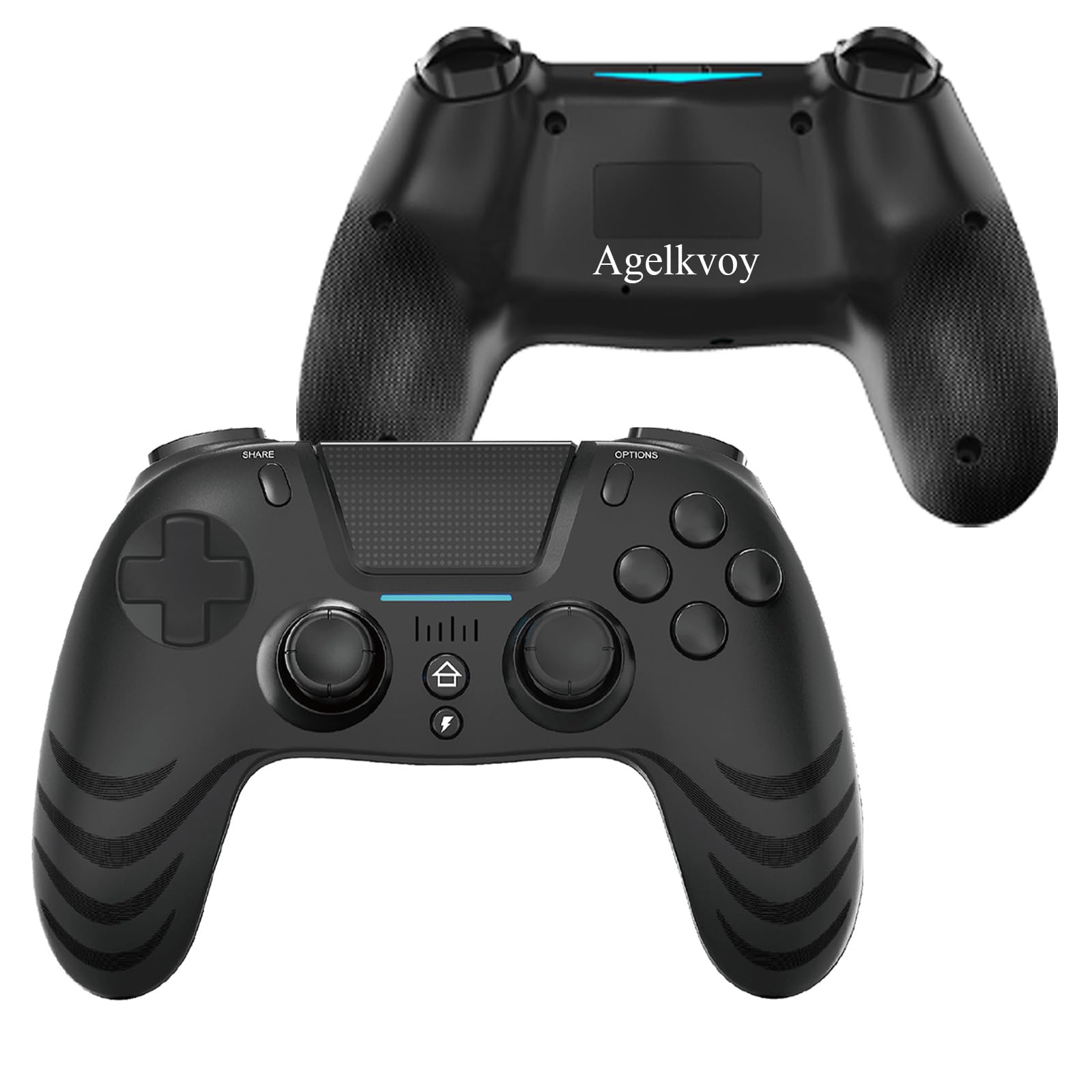 Agelkvoy Wireless Controller for PS-4, Game Controller Compatible with PS-4/Slim/Pro/PC, Wireless Pro Controller Gamepad for PS-4 with Dual Shock/6-Axis Sensor/Touchpad/3.5mm Headphone Jack