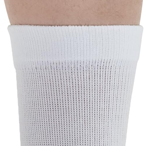 Ames Walker AW Style 130 Coolmax 20-30 mmHg Firm Compression Crew Socks White Medium