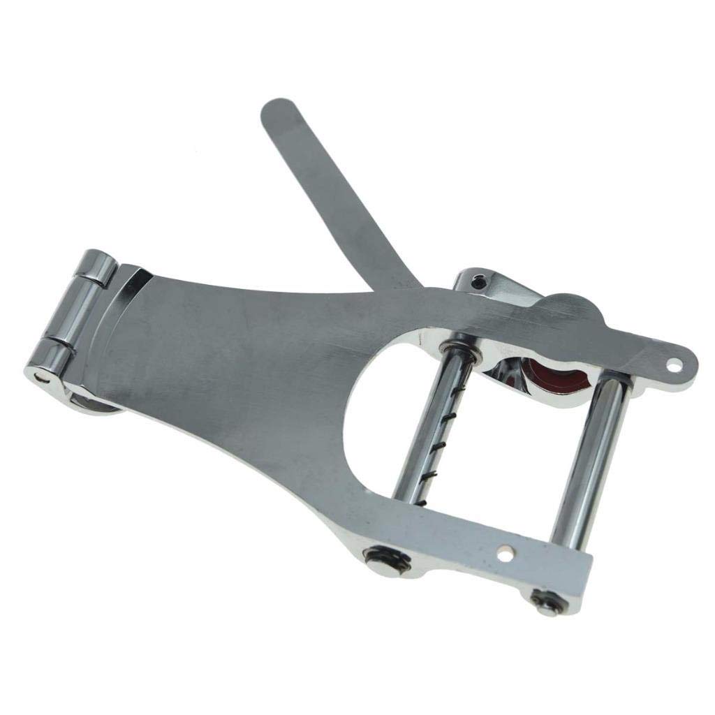 Dopro Chrome Guitar Vibrato Tremolo Bridge Tailpiece for Arch Top Jazz Les Paul Guitar