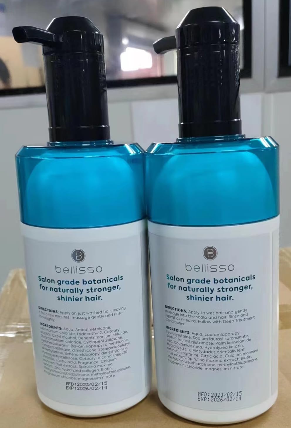 BELLISSO Biotin Shampoo and Conditioner Set and Biotin Heat Protectant Spray for Hair with Moroccan Argan Oil