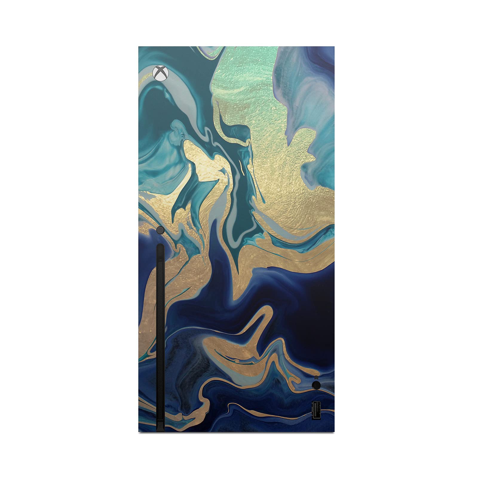 Head Case Designs Officially Licensed Monika Strigel Indigo Art Mix Vinyl Sticker Gaming Skin Decal Cover Compatible With Xbox Series X Console and Controller Bundle
