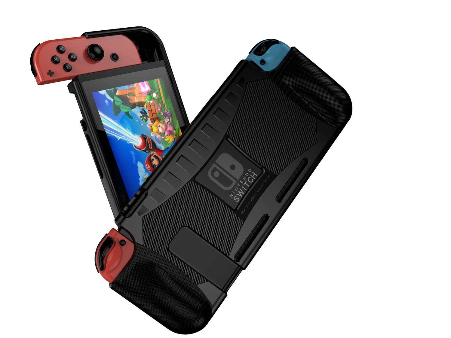 KRR Protective Case for Nintendo Switch Soft Silicone Full Body Protector Cover Shell with Shock-Absorption