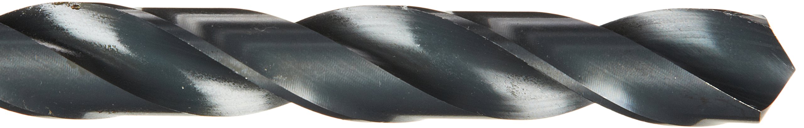 Michigan Drill 208B Series High-Speed Steel Extra Long Drill Bit, Ground Finish, Round Shank, Spiral Flute, 118 Degrees Conventional Point, 27/64" Size (Pack of 1)