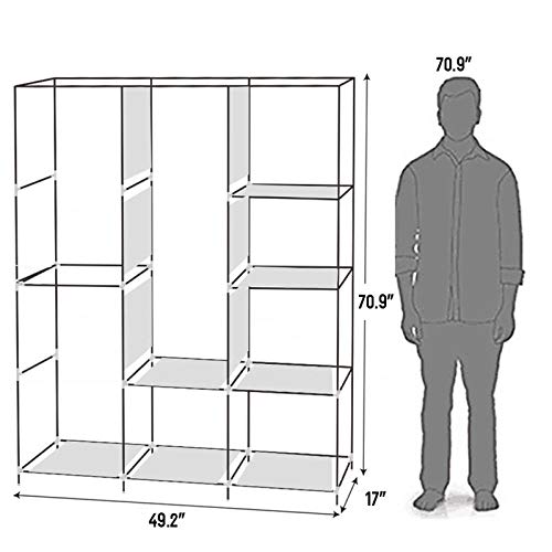 AQFilters Portable 71" Wardrobe Blue & Ready to Use