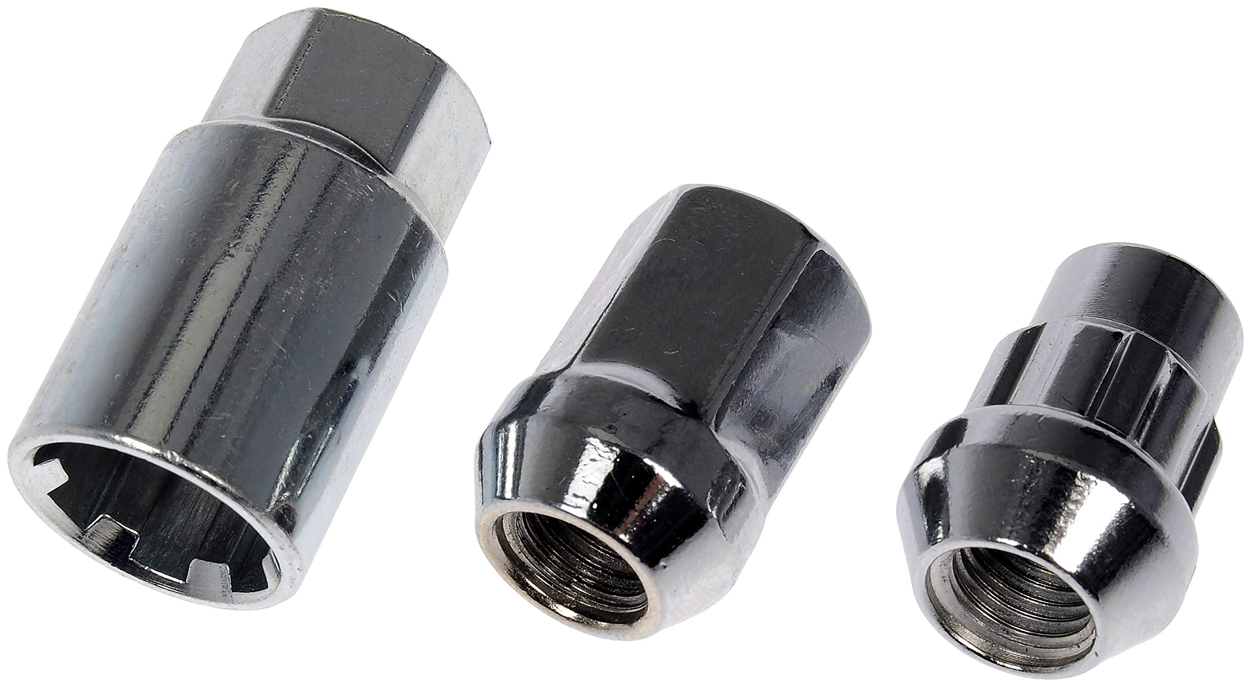 Dorman 713-375 Chrome Acorn Wheel Nut Lock Set Compatible with Select Models, 20 Pack