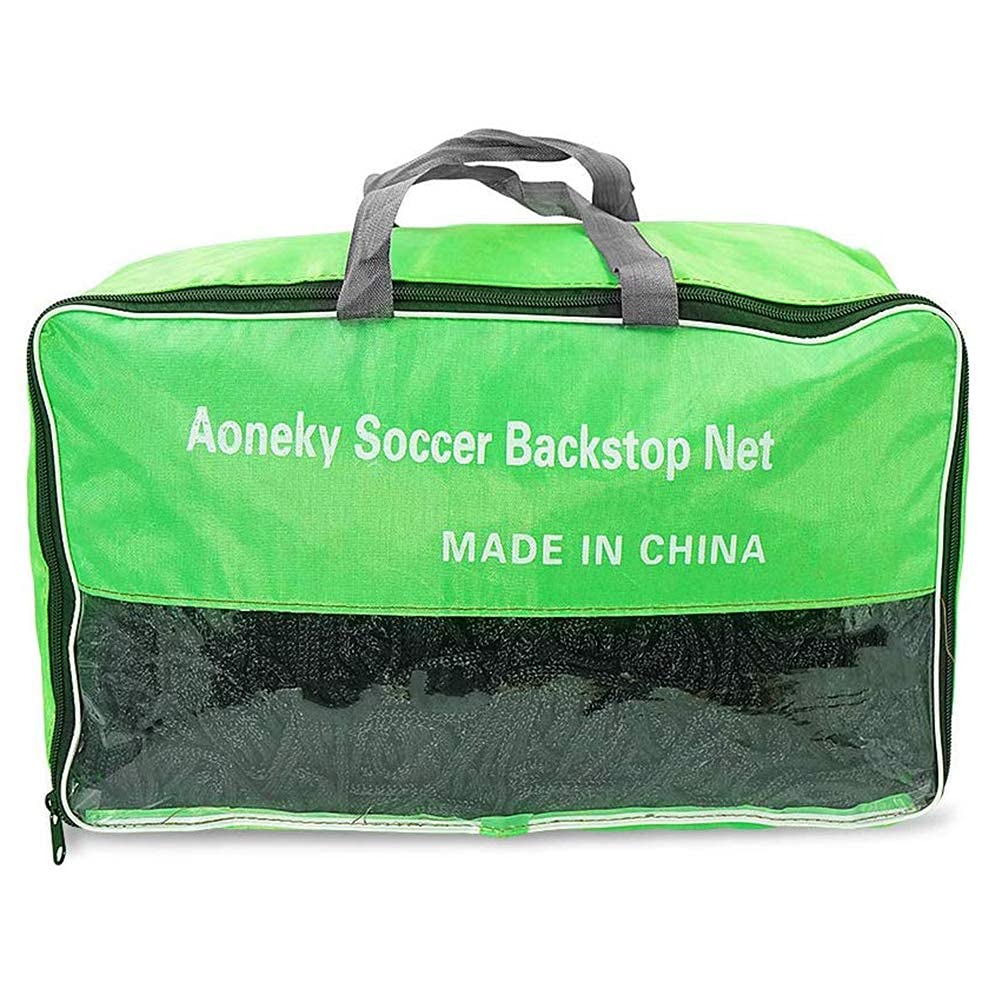Aoneky Soccer Backstop Net, Sports Practice Barrier Net, Soccer Ball Hitting Netting, Soccer High Impact Net, Heavey Duty Soccer Containment Net (10 x 30 ft)