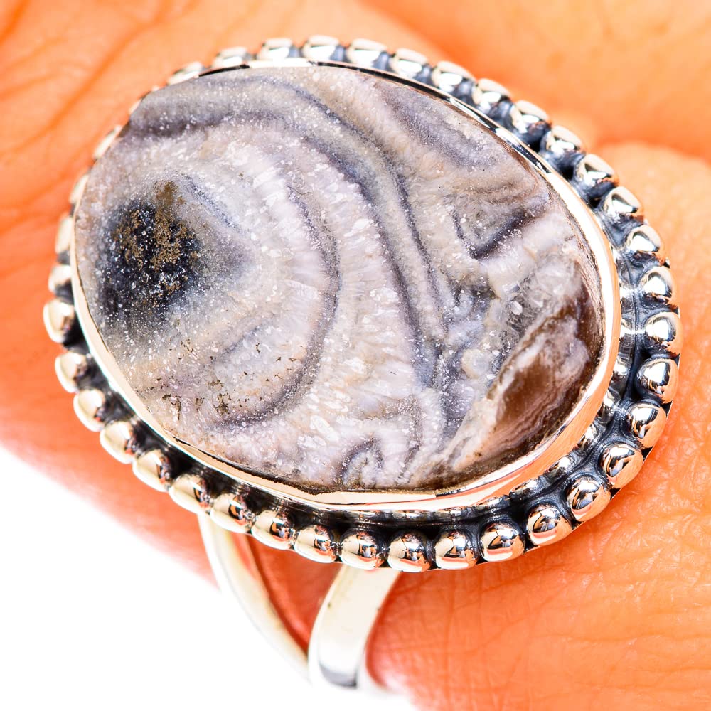 Ana Silver Co Desert Druzy 925 Sterling Silver Ring Size 9.25 - Handmade Jewelry, Bohemian, Vintage RING118954