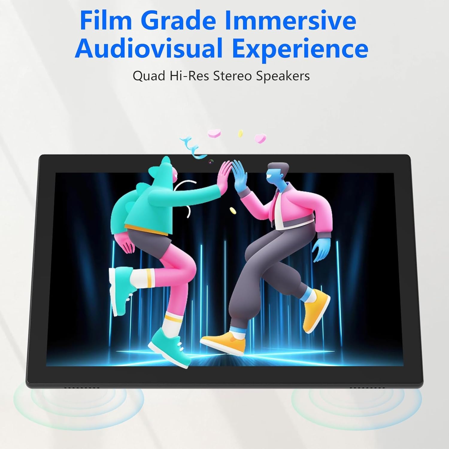 Android 12 Tablet with Keyboard 10 Inch 2 in 1 Tablets Set Include Case Mouse Stylus OTG, 4GB RAM+64GB ROM, 6000mAh Battery, Dual Camera, WiFi, BT, 10.1'' HD Display Tab, Google Certified Tableta