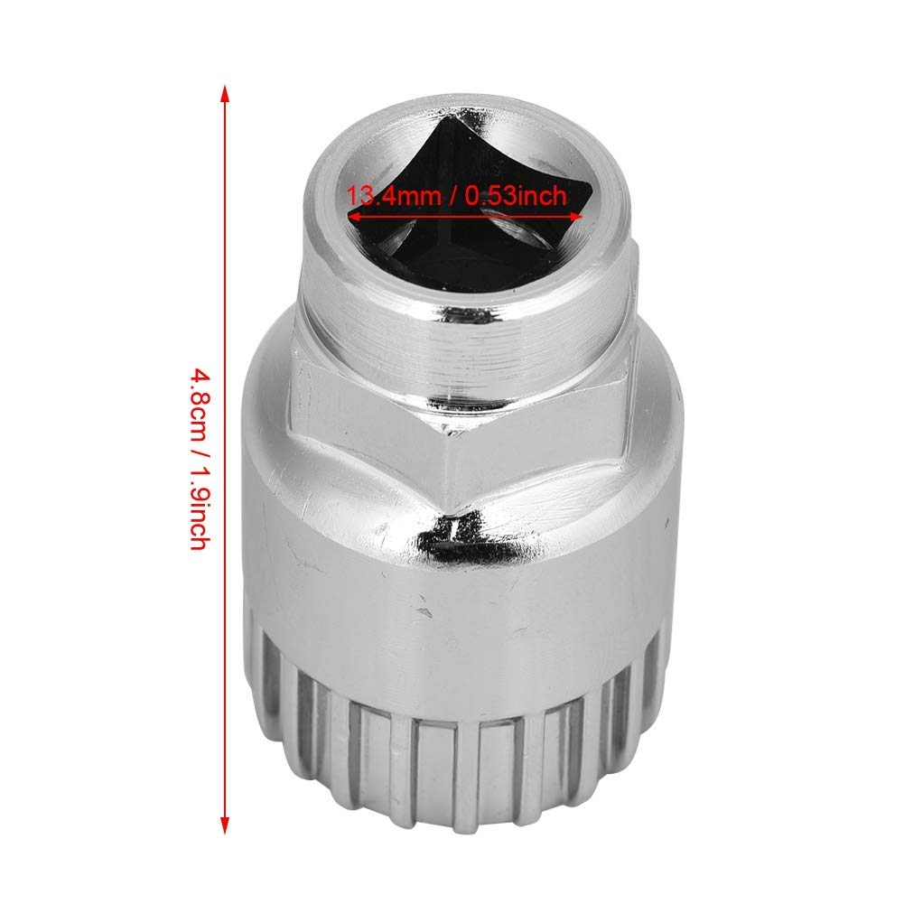 Alomejor Bike Wrench Bottom Bracket Kit Mountain Crank Removal Tool and Hole Spline Steel Professional Extractor Repair Kit