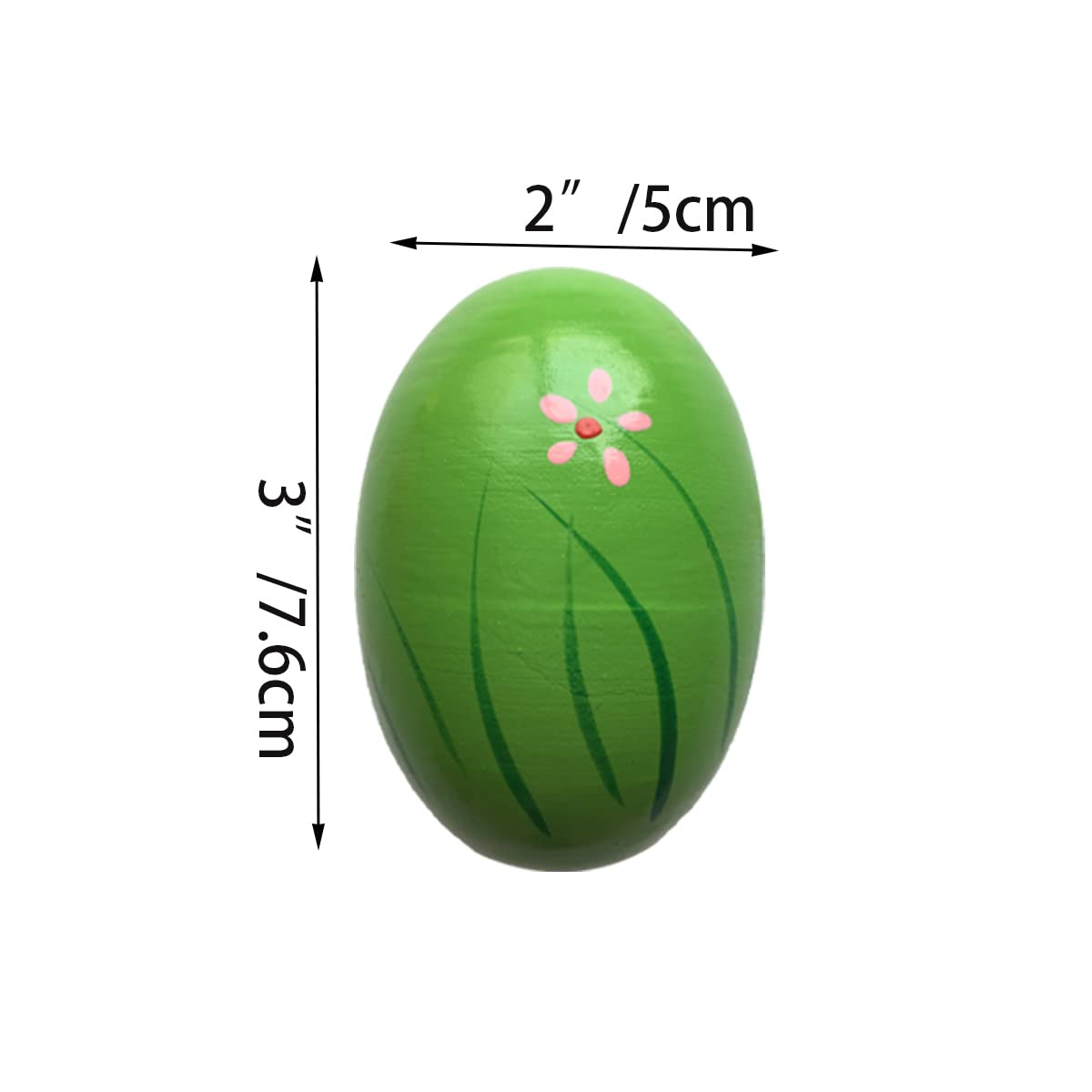 JoFAN 12 Pack Wooden Percussion Musical Shake Eggs Easter Egg Shakers for Kids Boys Girls Toddlers Easter Basket Stuffers Gifts